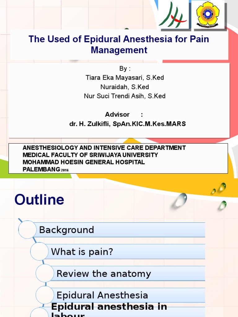 Epidural Anestesi | PDF | Anesthesia | Childbirth