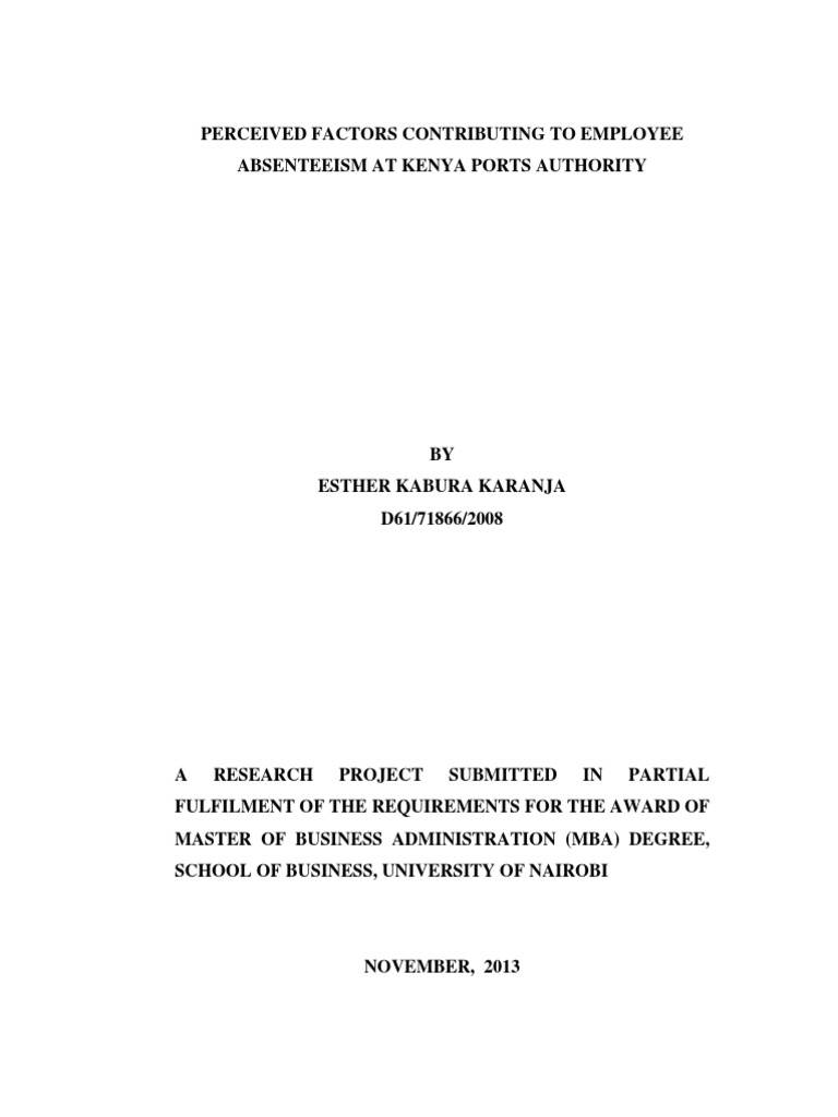 Esther Karanja Final Project - 0 | PDF | Business