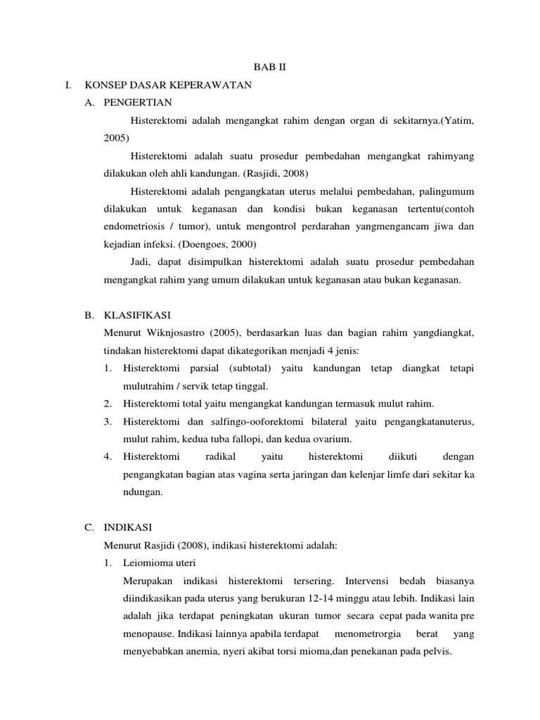 LP Histerektomi | PDF