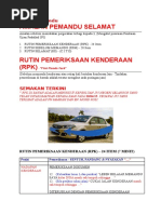 Rutin Pemeriksaan Kenderaan | PDF