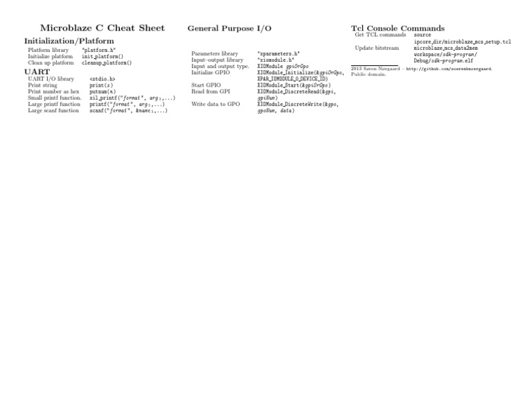 Microblaze C Reference | PDF