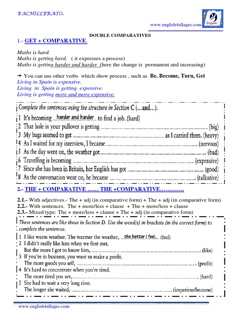 Double Comparatives PDF | PDF