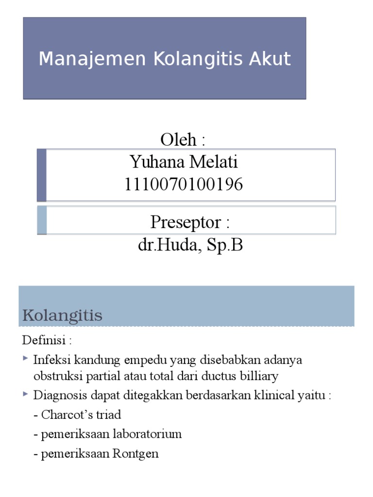 Kolangitis Akut Fix | PDF