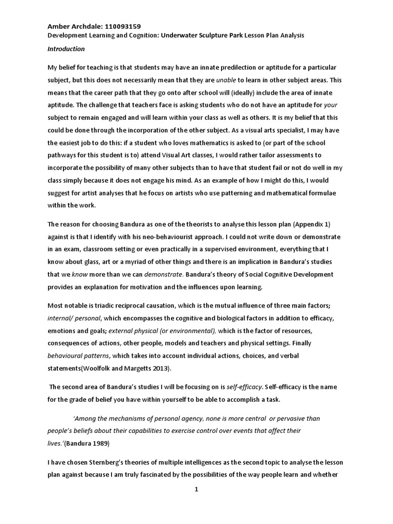 DLC Essay 2 | PDF | Self Efficacy | Intelligence