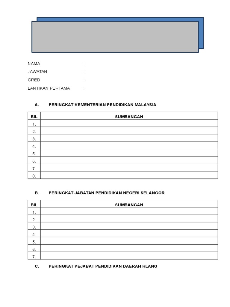 Sumbangan Pada PPD JPN KPM | PDF