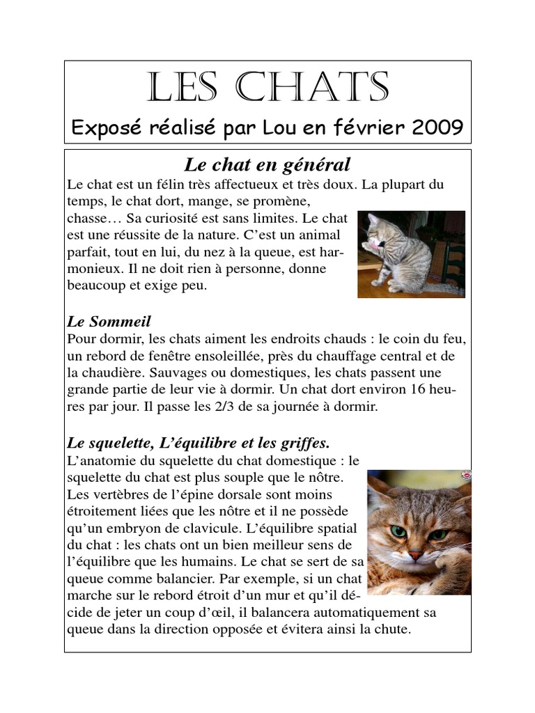 Les Chats | PDF