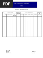Scales Calibration Record Sheet | PDF