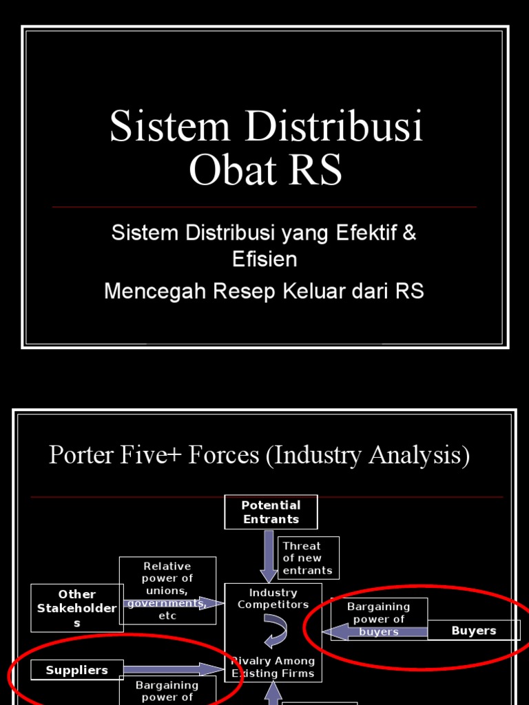 Sistem Distribusi Obat RS | PDF | Strategic Management | Supply Chain