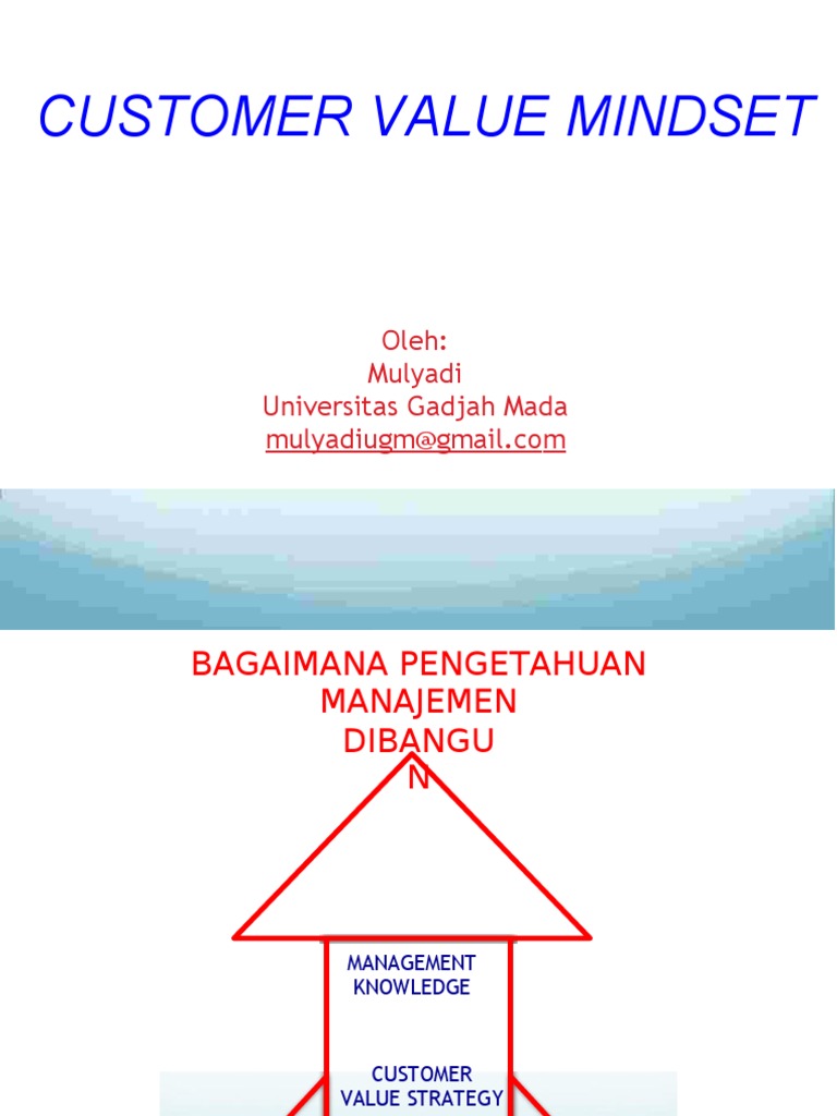 Customer Value Mindset Strategies | PDF | Strategic Management | Business
