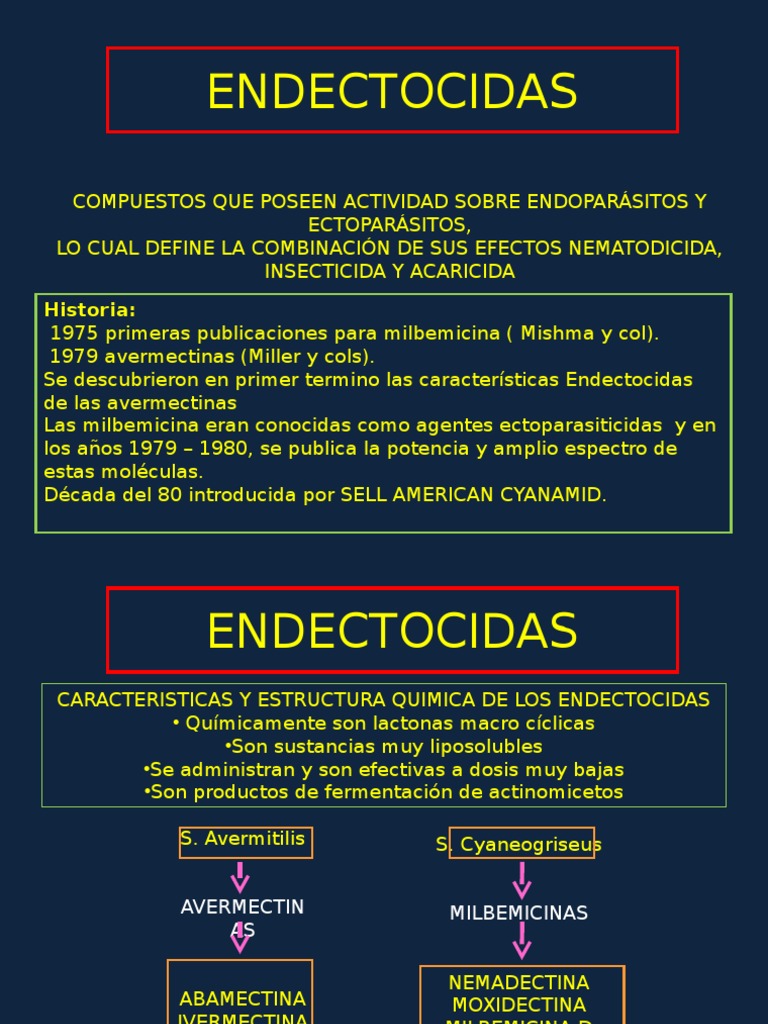 Endectocidas | PDF | Agua | Química