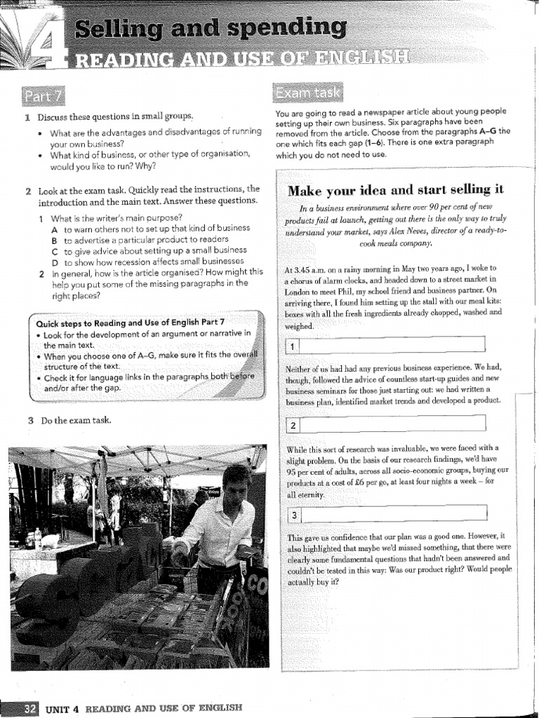 Compact Advanced Unit 4 PDF | PDF