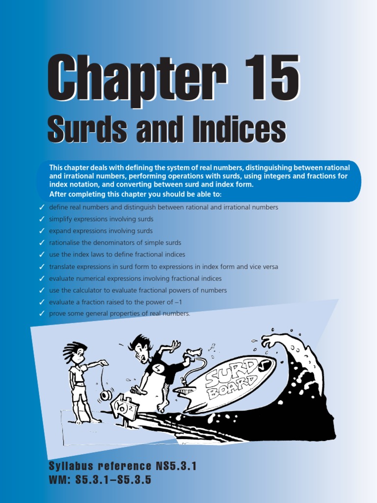 15 Surds and Indices PDF | PDF | Rational Number | Numbers