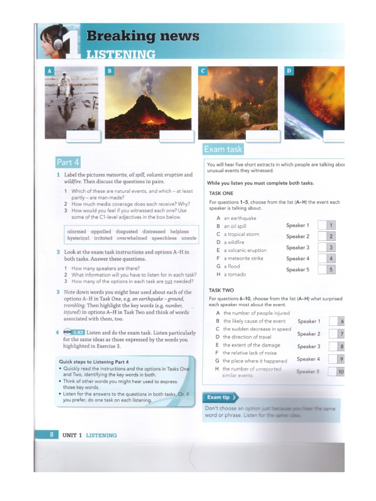 Compact Advanced Unit 1 | PDF