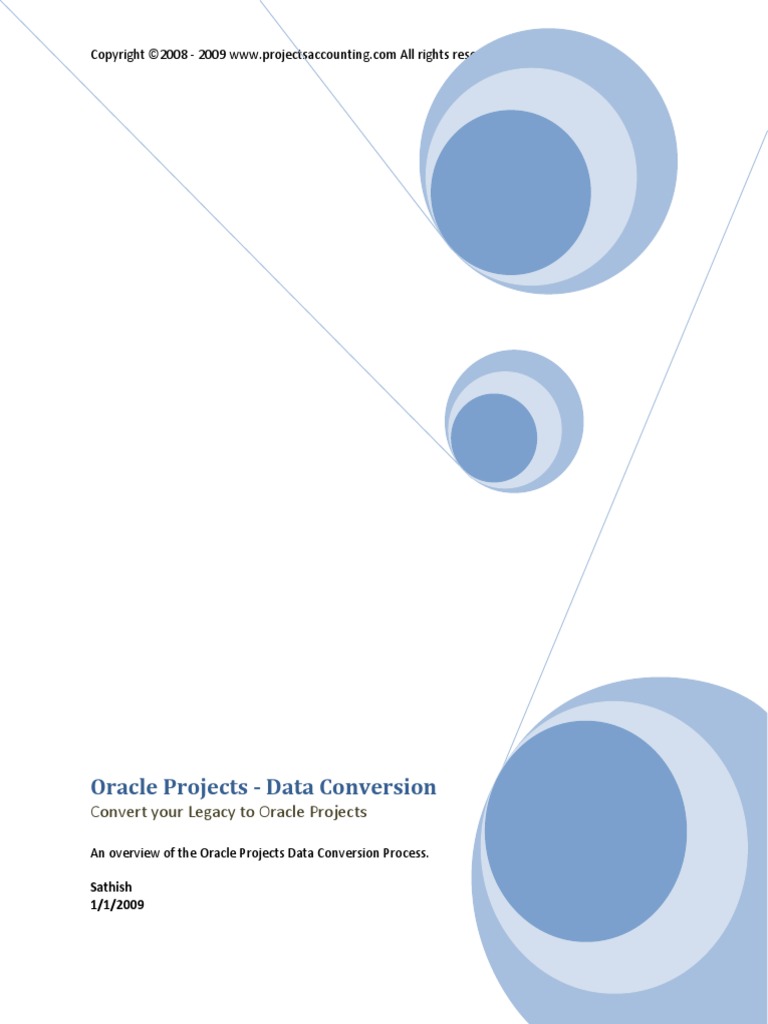 Oracle Projects Conversion PDF | PDF | Application Programming ...