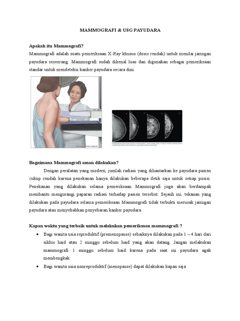 Mammografi Dan Usg Mammae | PDF