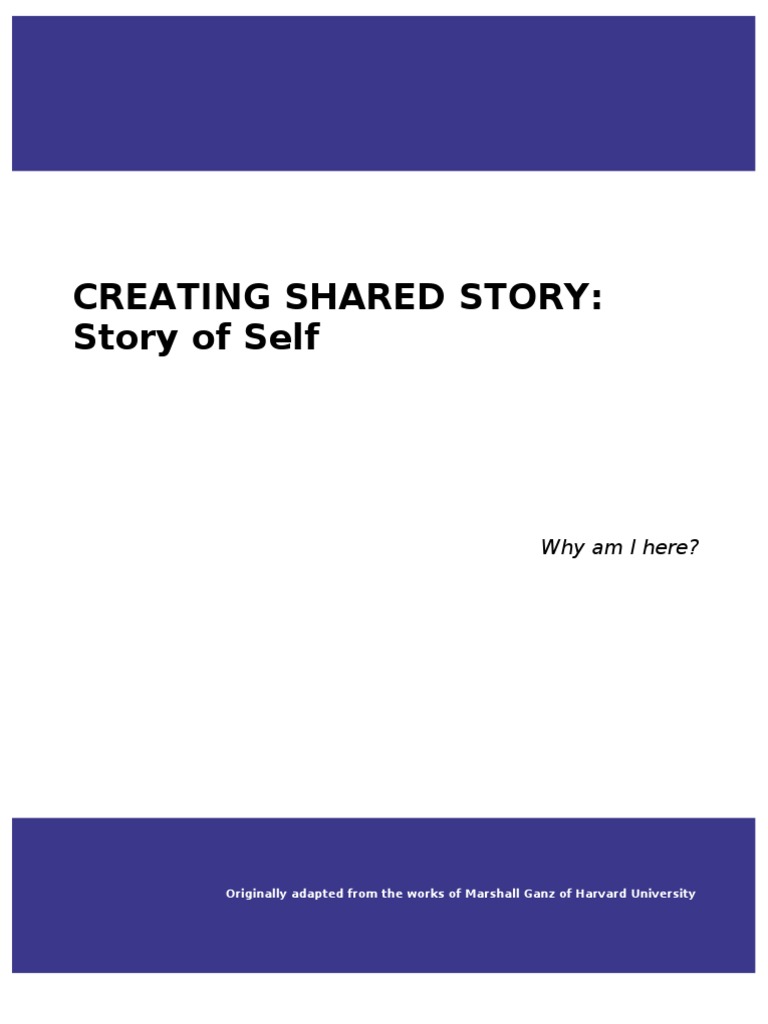 Story of Self Participant Guide | PDF | Narrative | Storytelling