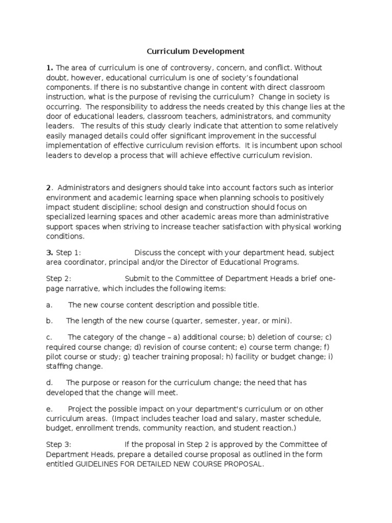 Curriculum Development | PDF | Curriculum | Teachers