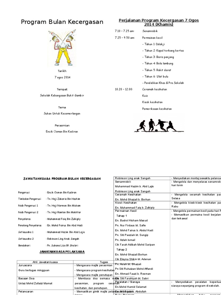 Program Bulan Kecergasan | PDF