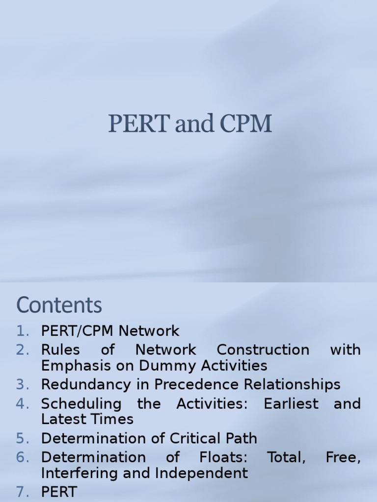 Chapter12cpm Pert 120130120246 Phpapp01 Pdf Variance Teaching