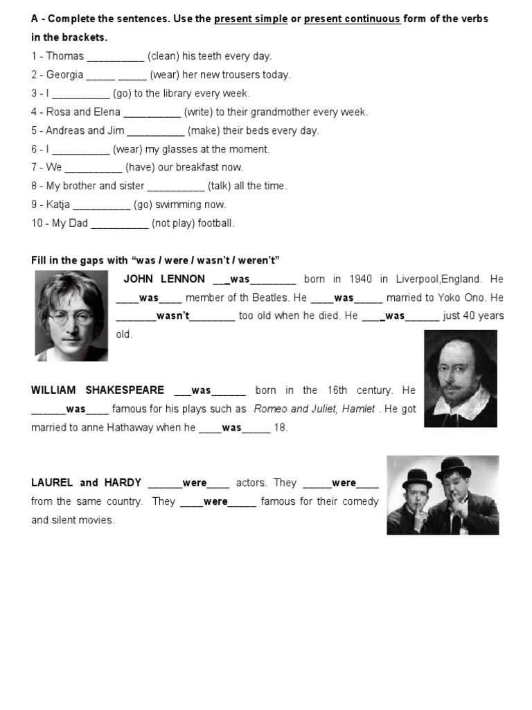 Simple Past and Famous People Biographies Part 21 | PDF | Marilyn ...