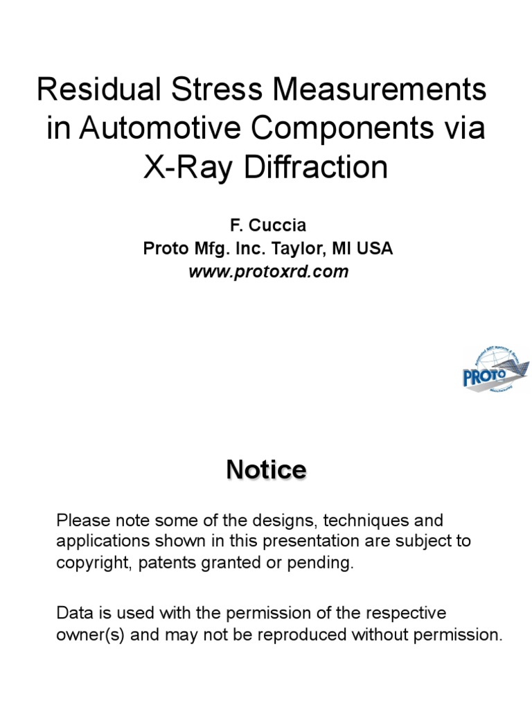 X RAY Residual Stress | Download Free PDF | Stress (Mechanics ...