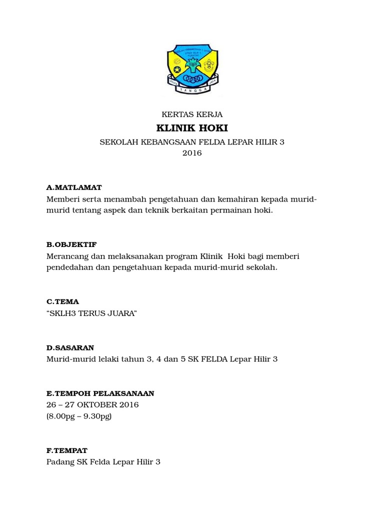Klinik Hoki 2016 | PDF