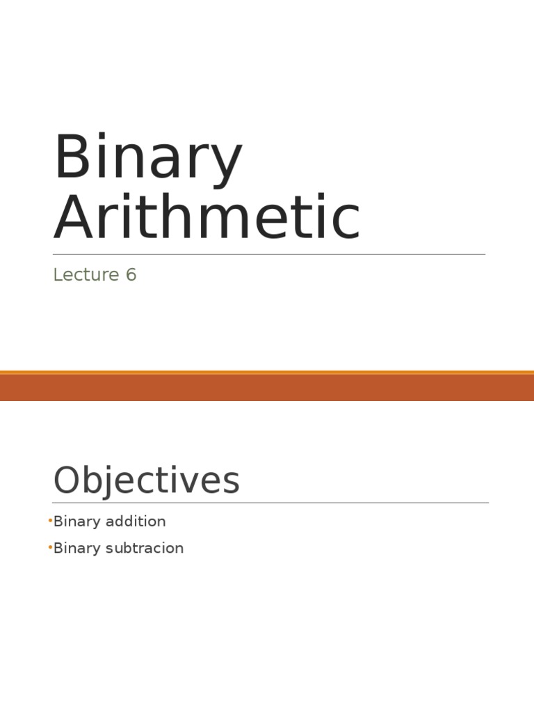 Lecture 6 Binary Pdf