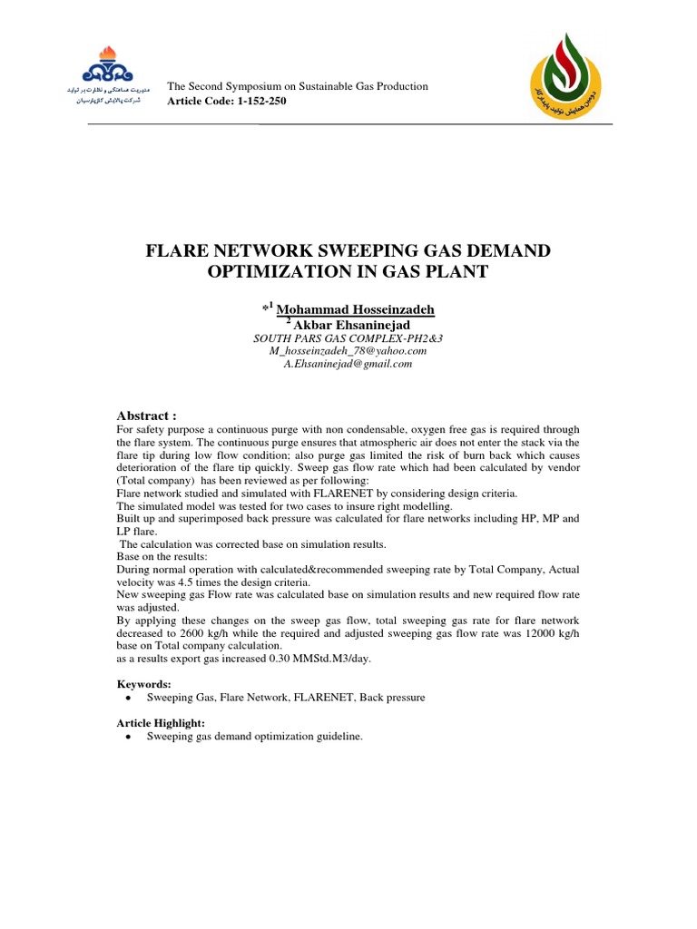 Purge Gas Optimization | Download Free PDF | Gases | Simulation