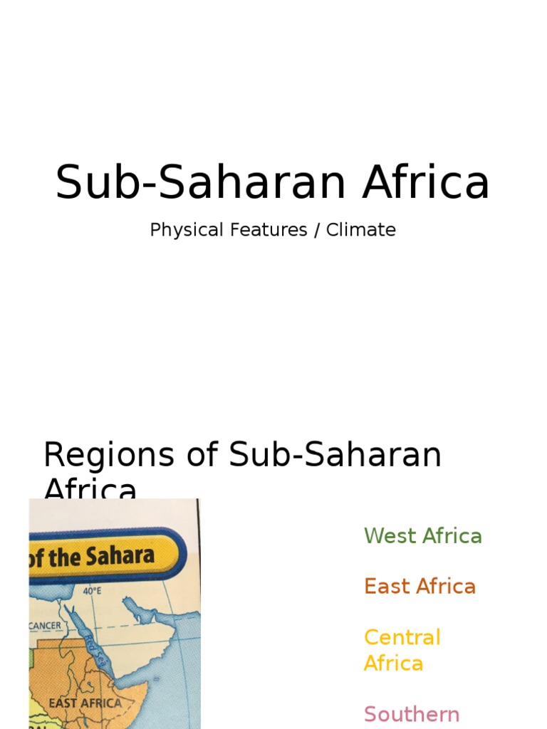 Sub-Saharan Africa Physical Features and Climate | PDF | Africa | Rain