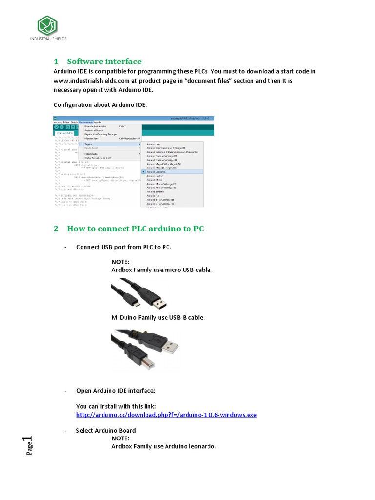 Connect Your PLC Arduino | PDF