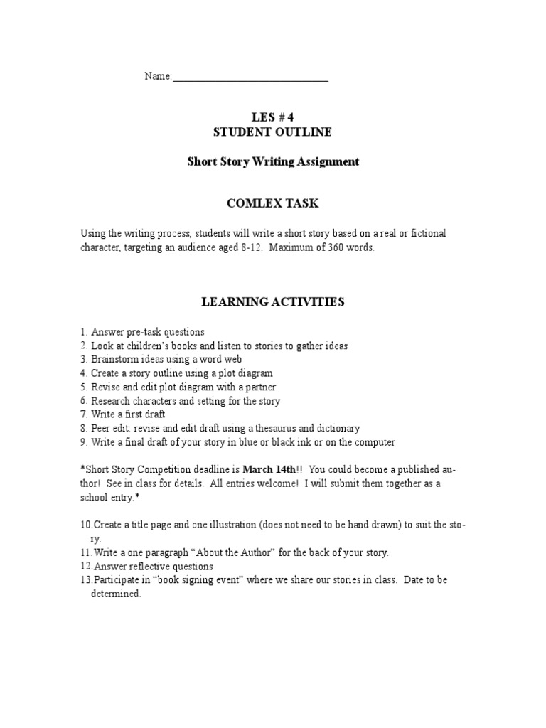 Les 4 Student Outline | PDF