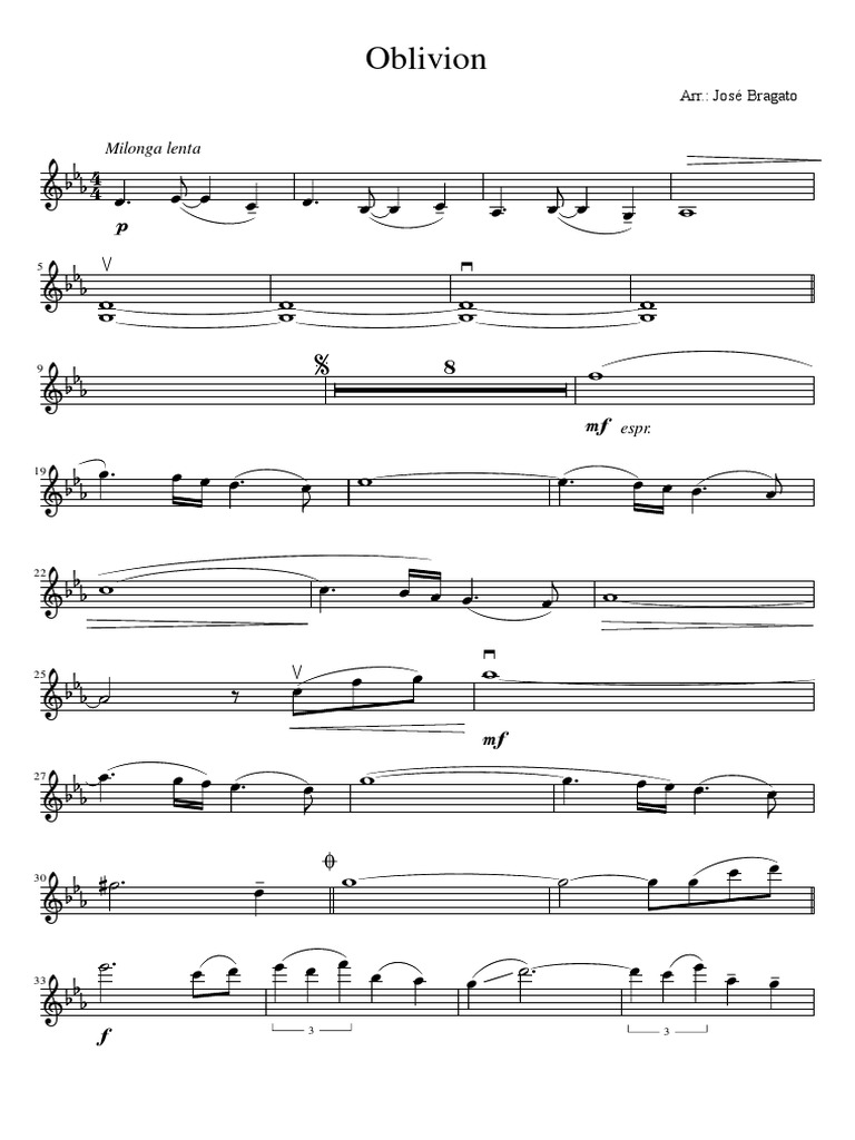 Oblivion Violin | PDF