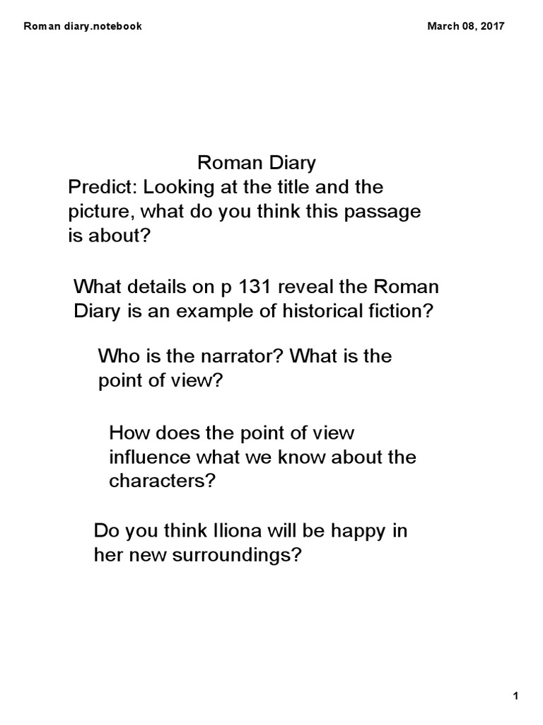 Roman Diary | PDF