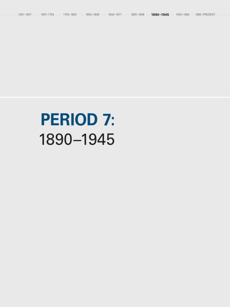 Apush Period 7 Key Concepts | PDF | Progressive Era | Immigration