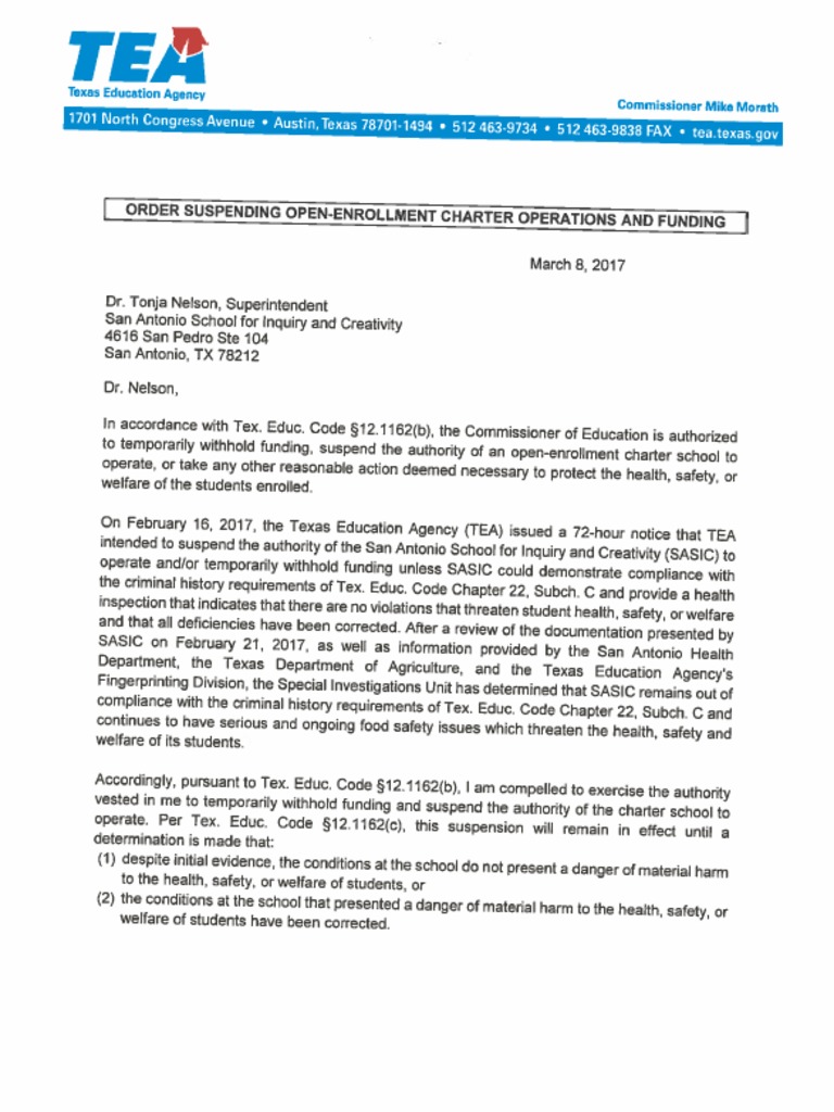 SASIC-Order of Suspension | PDF