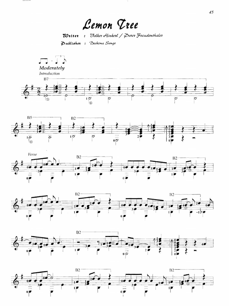 Lemon Tree PDF | PDF