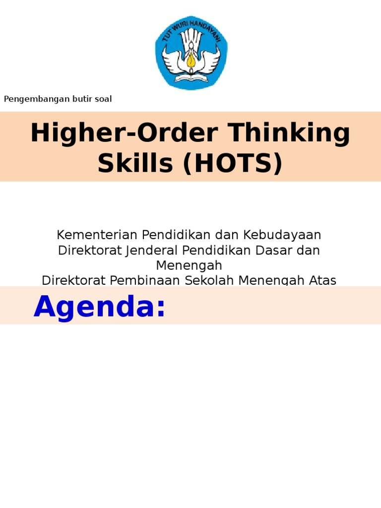 Pengembangan HOTS di Pendidikan | PDF