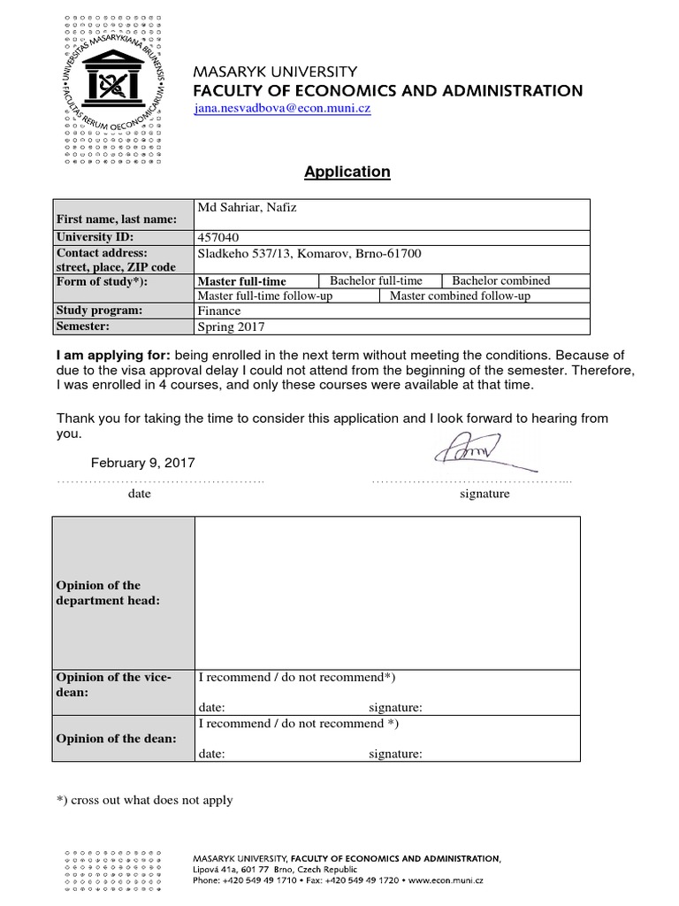 Application For Exemption | PDF