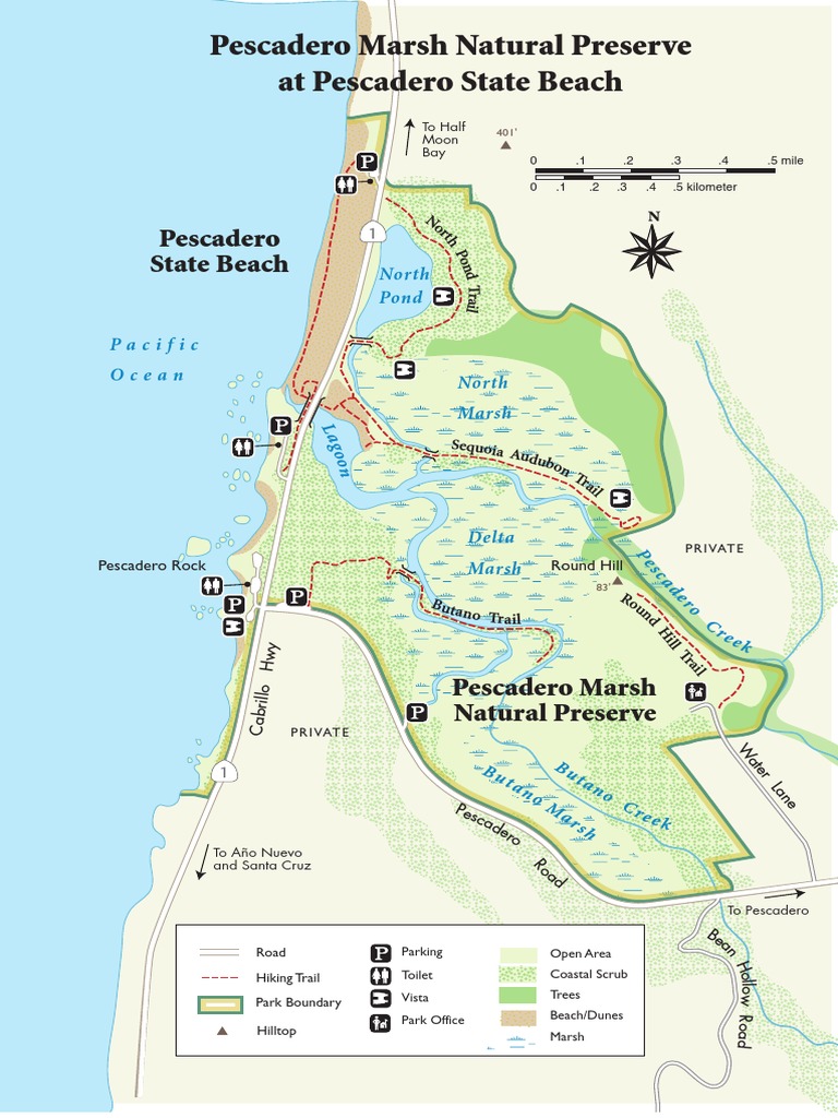 2012 Pescadero Marsh Map | PDF | Landscape | Leisure