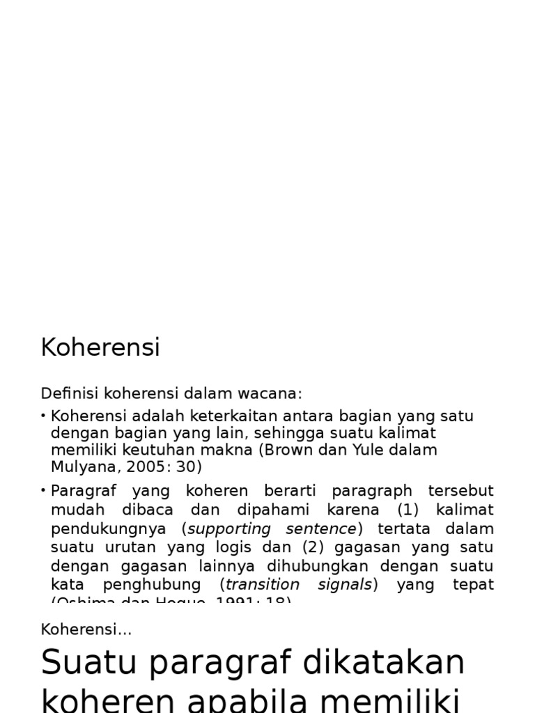Koherensi | PDF