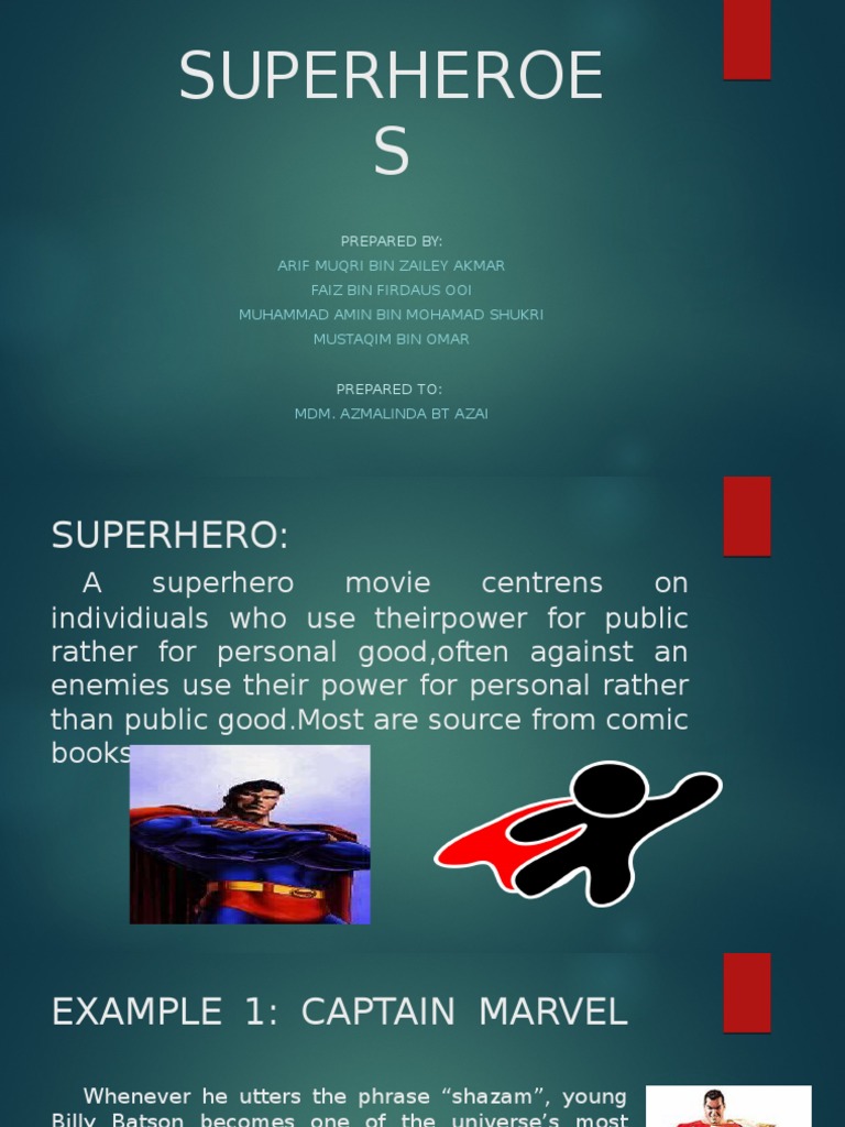 Superhero Movie Analysis and Examples | PDF | Young Adult