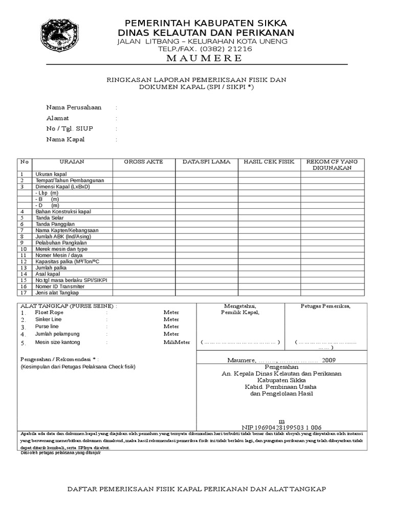 Format Cek Kelayakan | PDF
