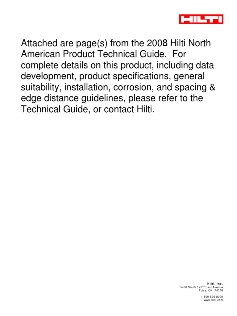Hilti Grating Fastening Systems Guide | PDF | Screw | Industries