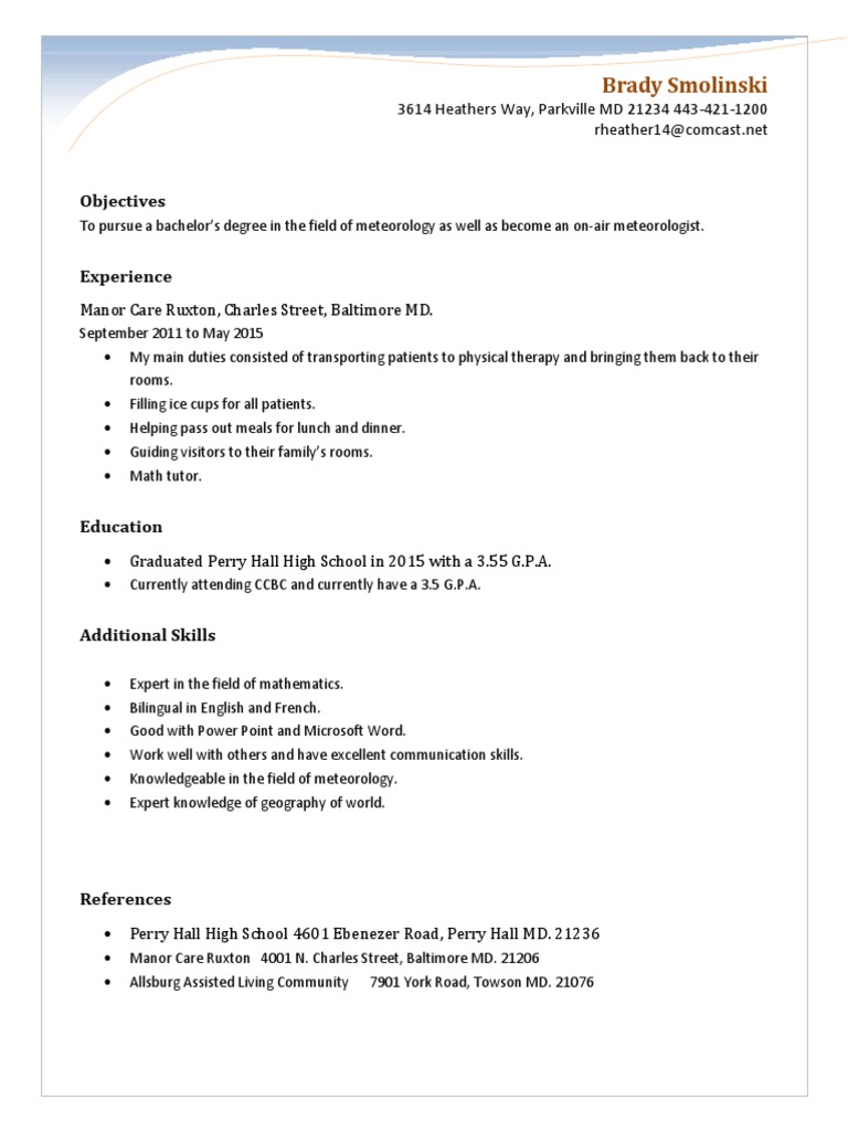 Name Resume File | PDF
