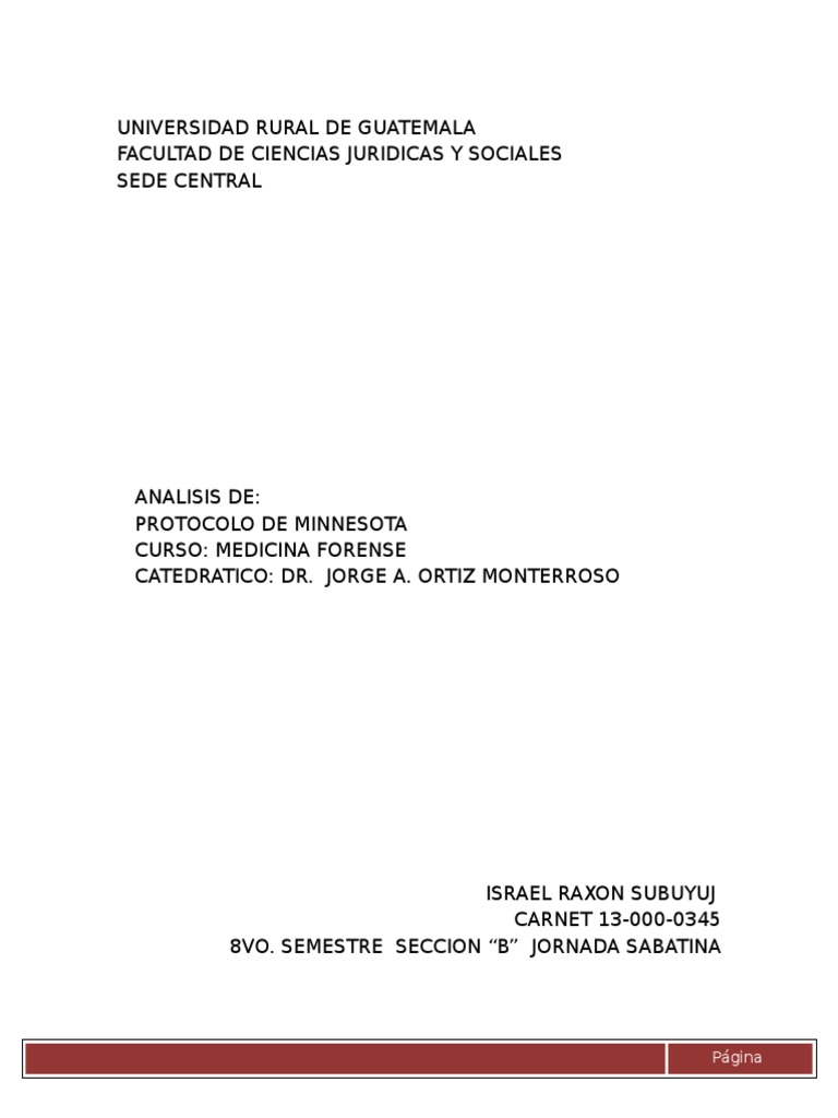 Protocolo de Minnesota y Ejecuciones Arbitrarias | PDF | Pena capital ...