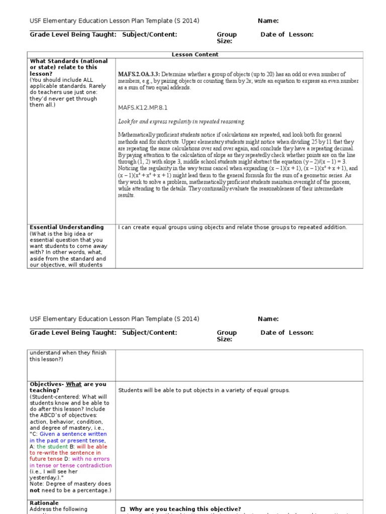 Level 4 CT Lesson Plan 2 | PDF | Teaching Method | Lesson Plan