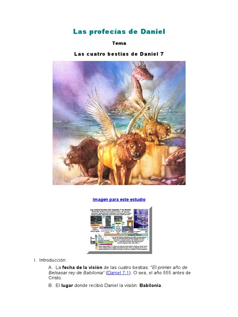 Las Profecías de Daniel | Daniel (figura bíblica) | Imperio aqueménida