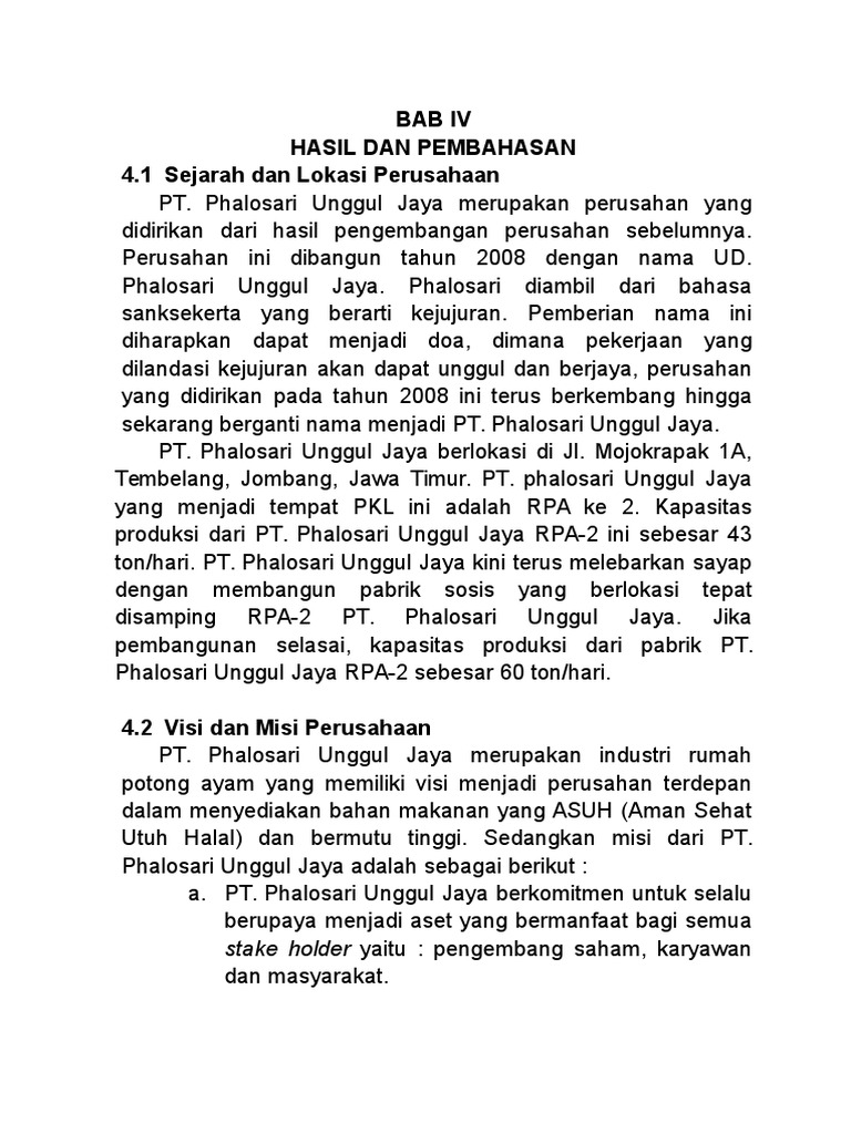 Bab Iv Dan Bab V | PDF