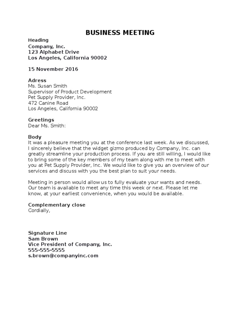 Business Meeting | PDF