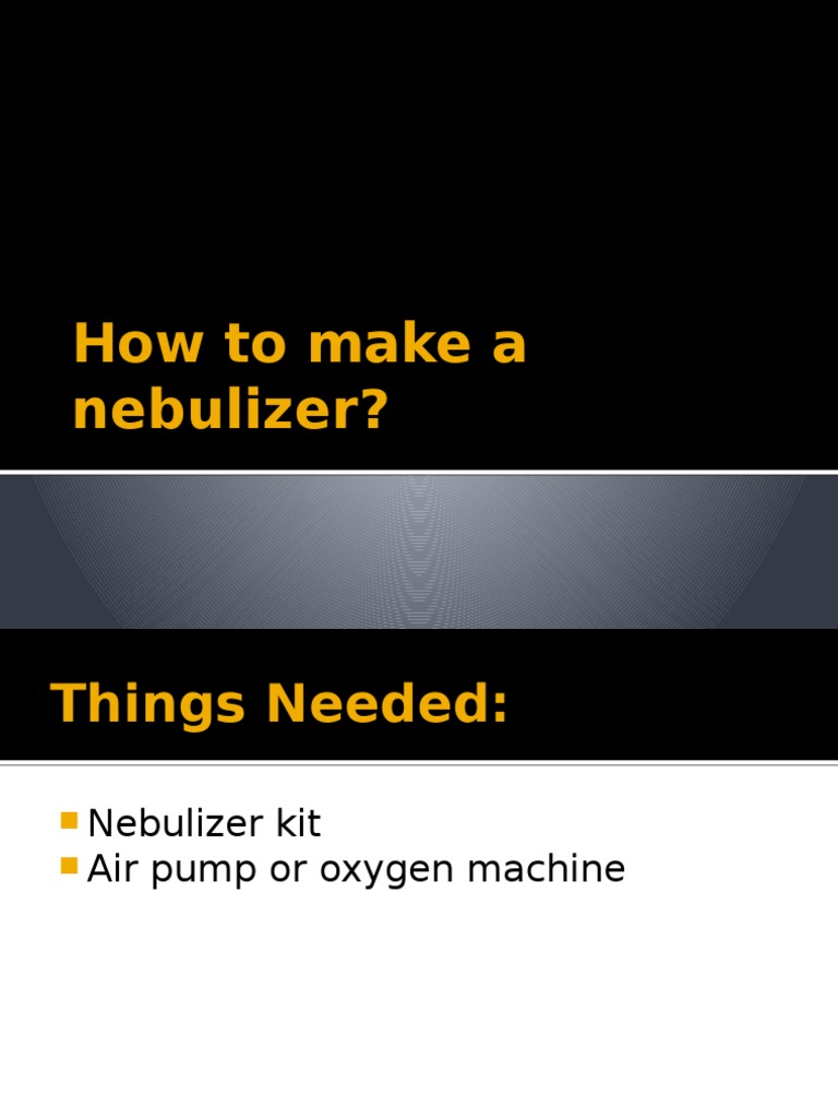 How To Make A Nebulizer | PDF | Science & Mathematics